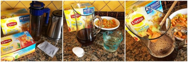 Easy Homemade Fruit Iced Tea Recipe | This Mama Cooks! On a Diet
