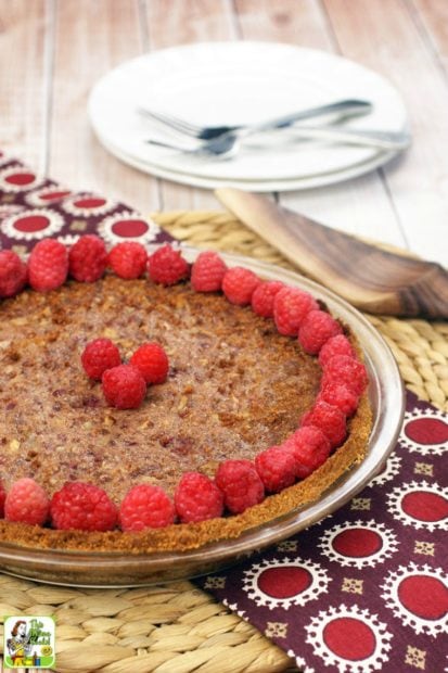 Easy Raspberry Gluten Free Pecan Pie Recipe | This Mama Cooks! On a Diet
