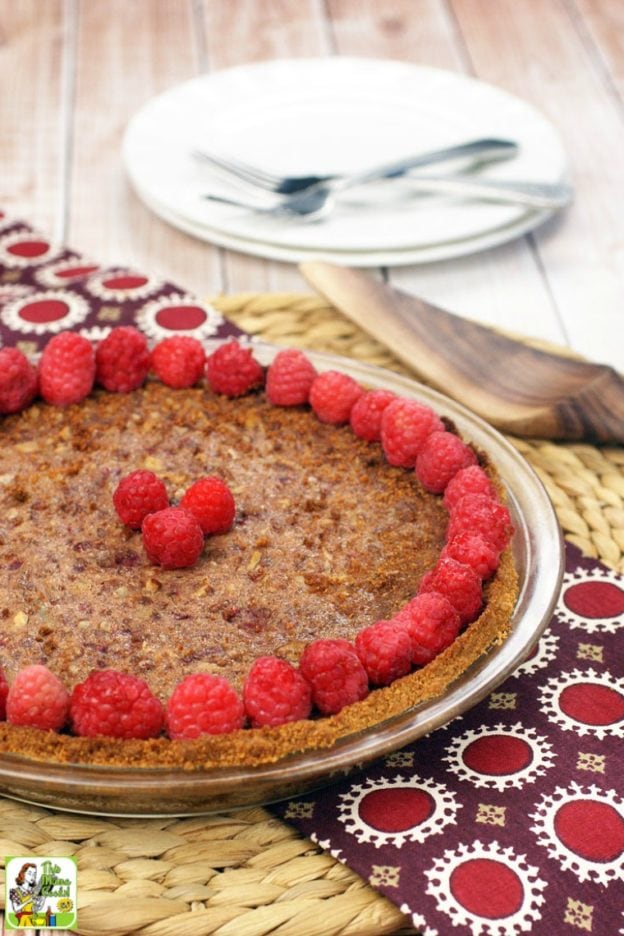 Easy Raspberry Gluten Free Pecan Pie Recipe | This Mama Cooks! On a Diet
