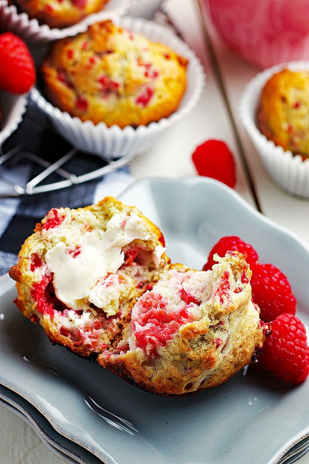 Raspberry Yogurt Muffins Recipe | This Mama Cooks! On a Diet
