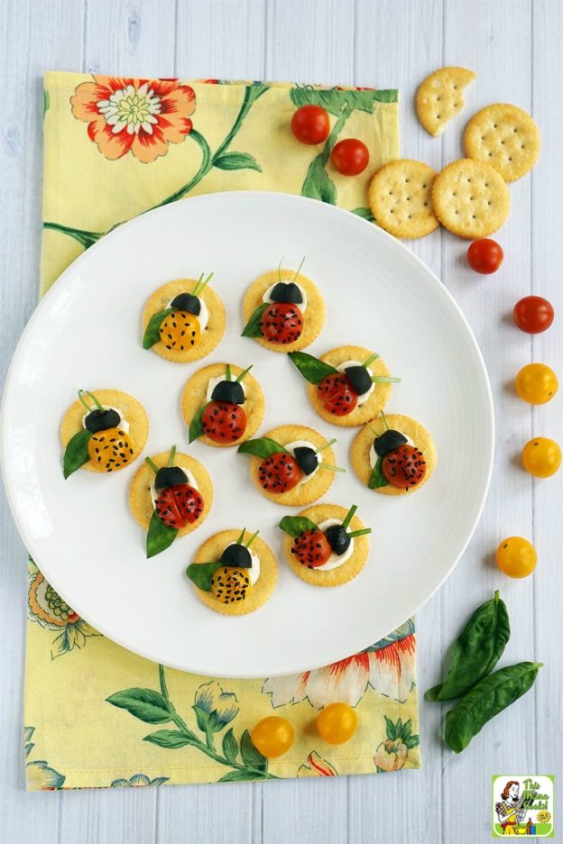 Caprese Ladybugs Appetizer Recipe | This Mama Cooks! On a Diet